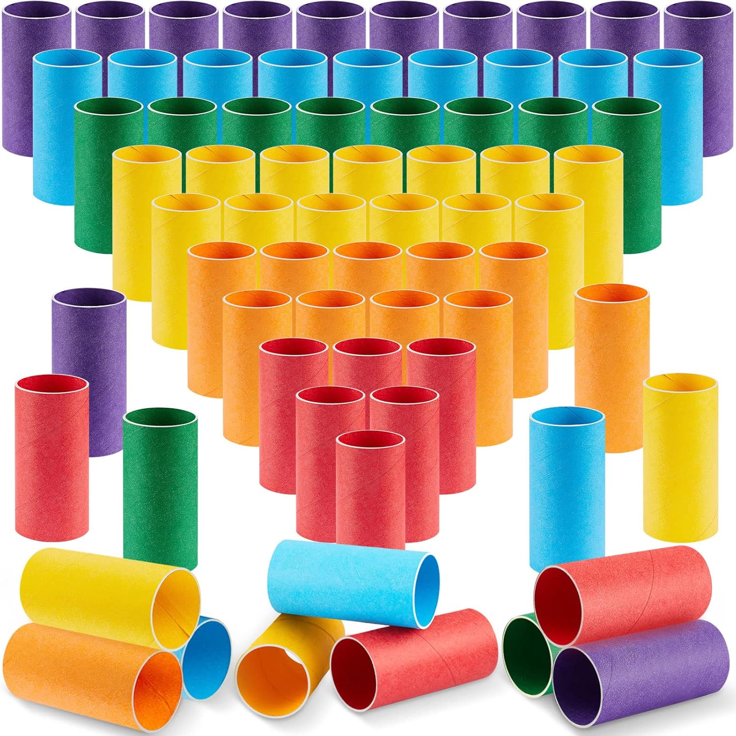 Amazon.com: Henoyso 200 Pcs Cardboard Tubes for Craft Bulk 1.57 x 3.35 ...