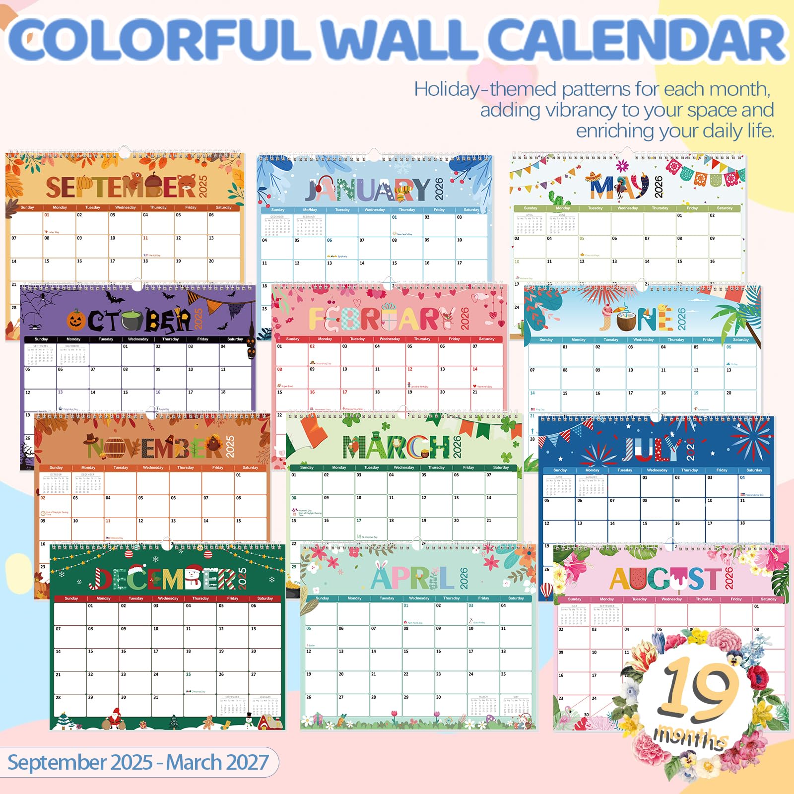 Snapklik.com : Wall Calendar 2025-2026, Vertical Wall Calendar 2026 ...