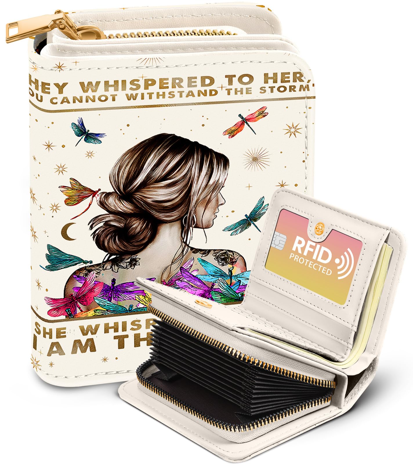 Amazon.com: Bistup Credit Card Holder Wallet for Women Cute Leather ...