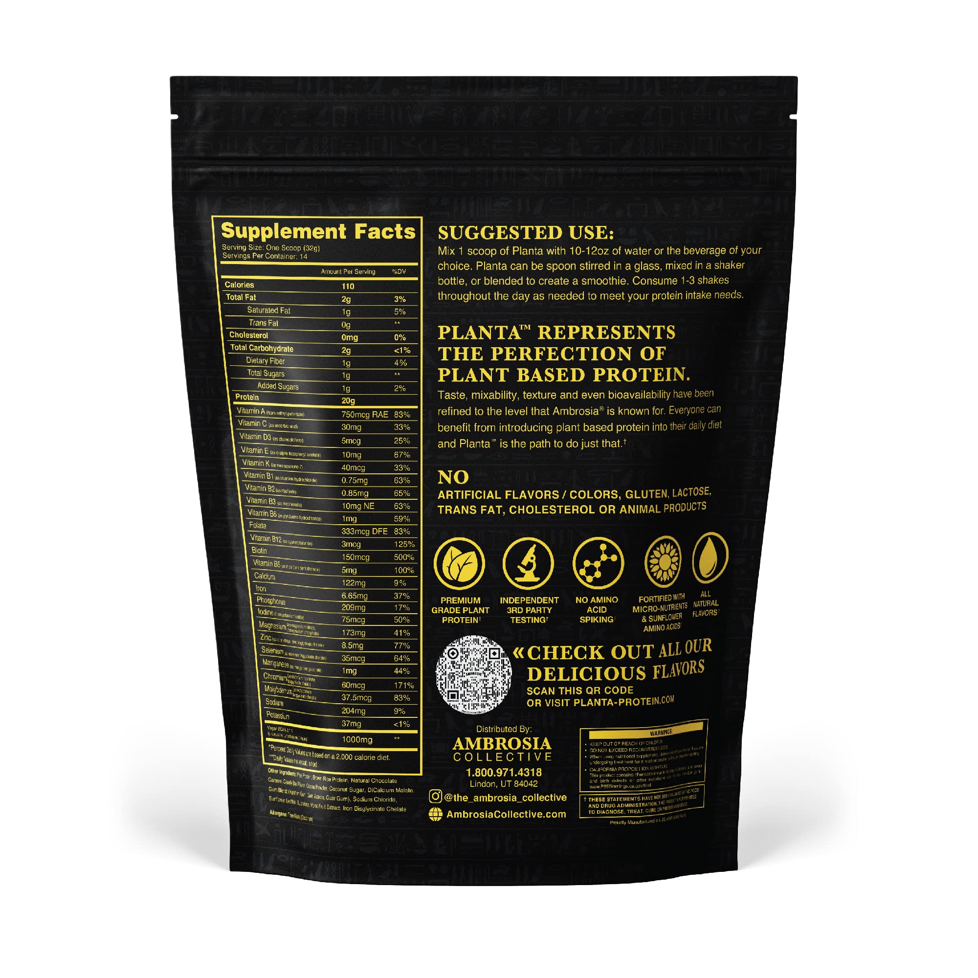 Snapklik.com : Ambrosia Planta - Premium Organic Plant-Based Protein ...