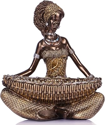 Amazon.com: Lescafita African Statues and Sculptures for Home Decor ...
