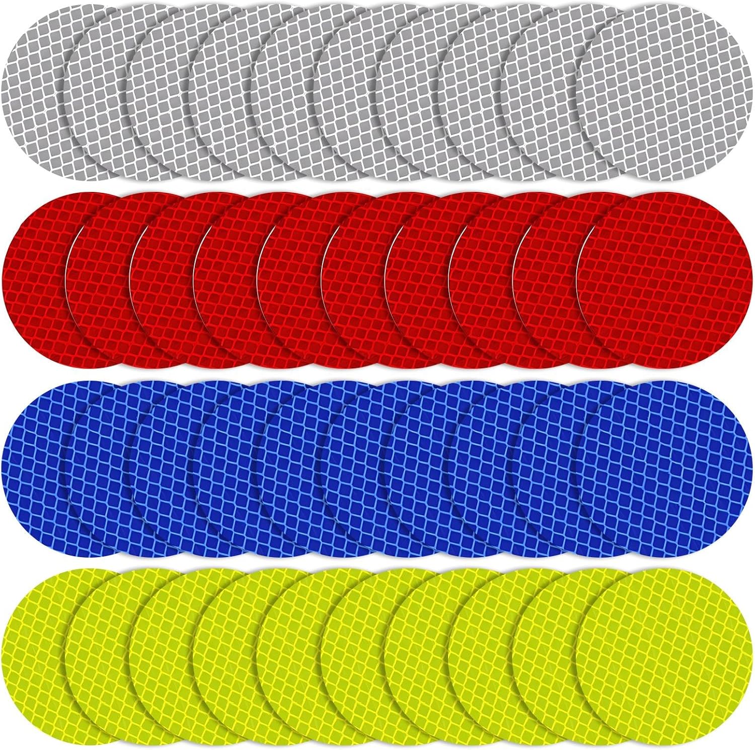 FDKJOK 40 Pack Safety Reflective Stickers - Self Adhesive Warning ...