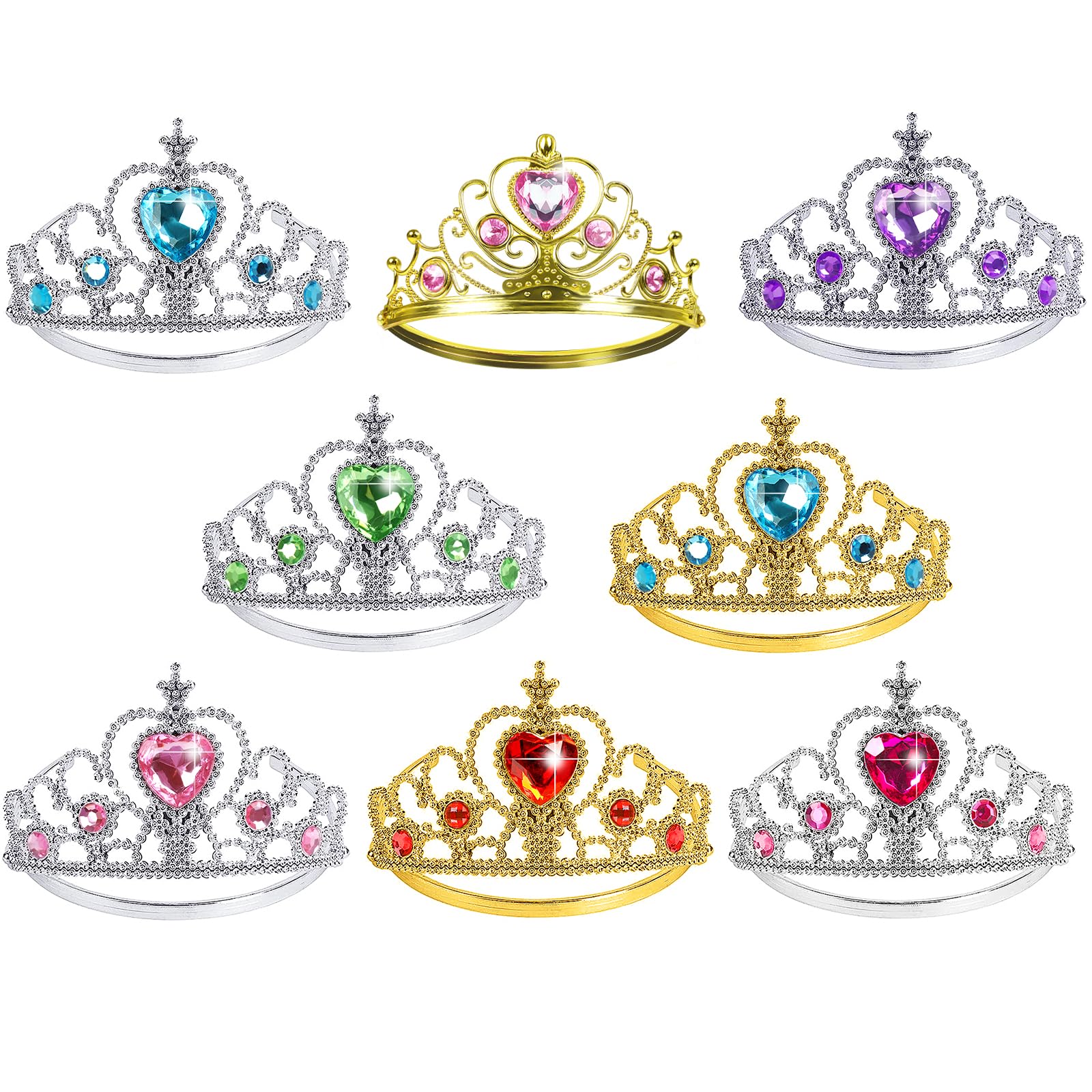 Amazon.com: Princess Crowns Tiara for Little Girls, BIBUTY Toddler Girl ...