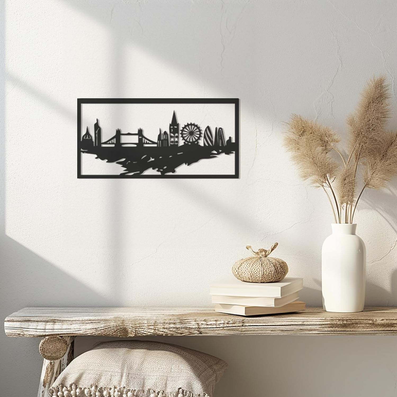 Amazon.com: Violaura London Skyline Metal Wall Art - Easy to Install ...