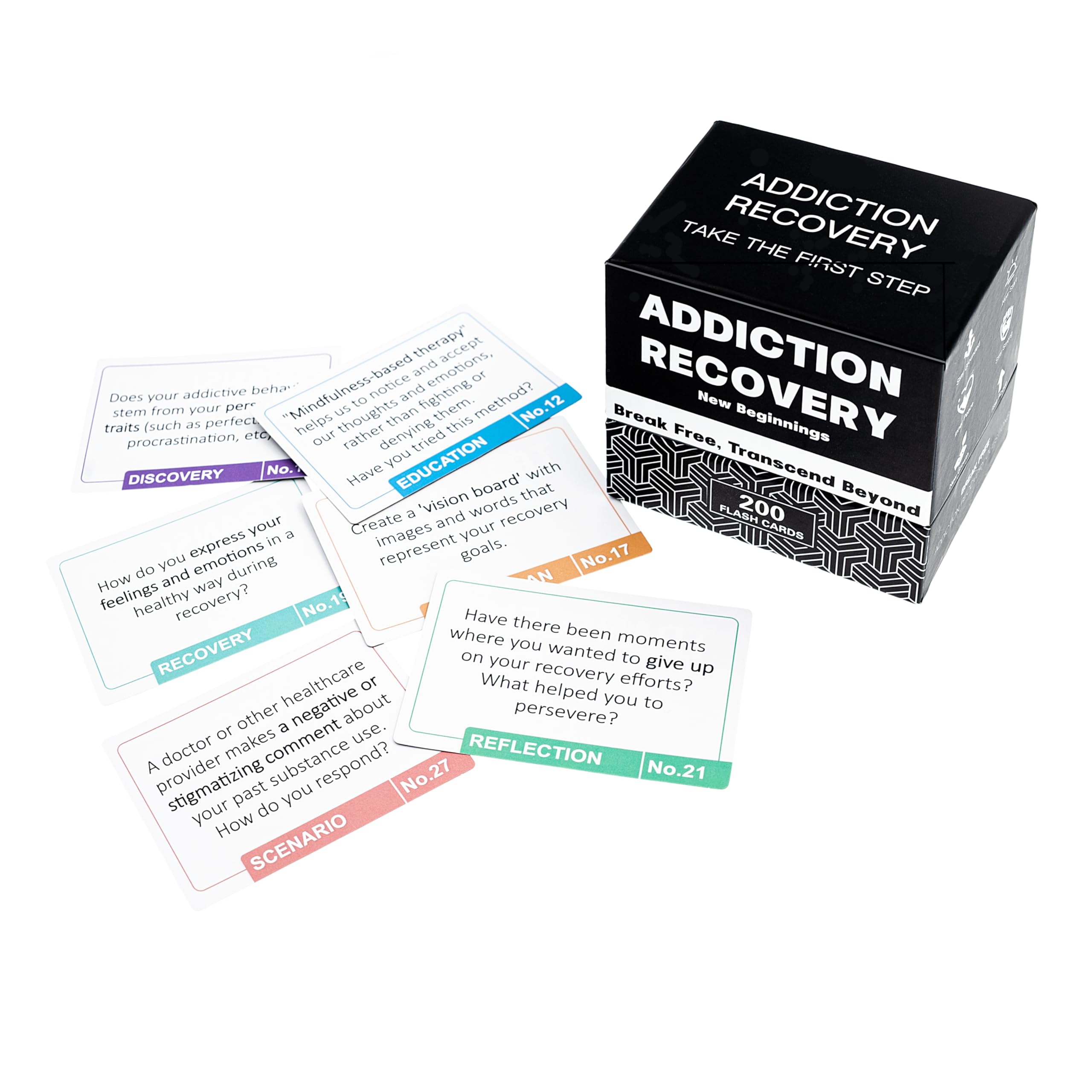 Snapklik.com : Transcend 200 Addiction Recovery Cards For Engaging ...