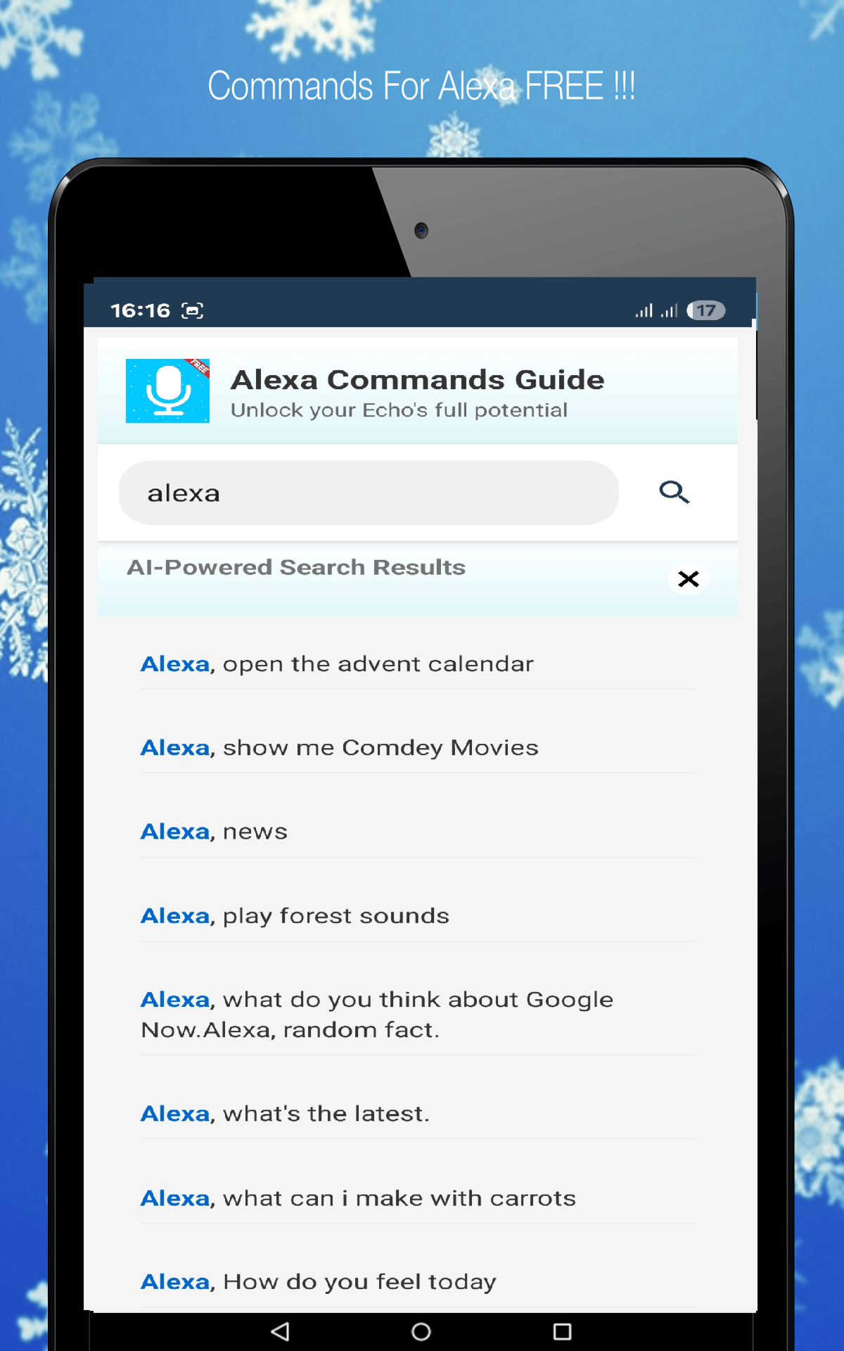 Commands For Amazon Alexa App On Amazon Appstore
