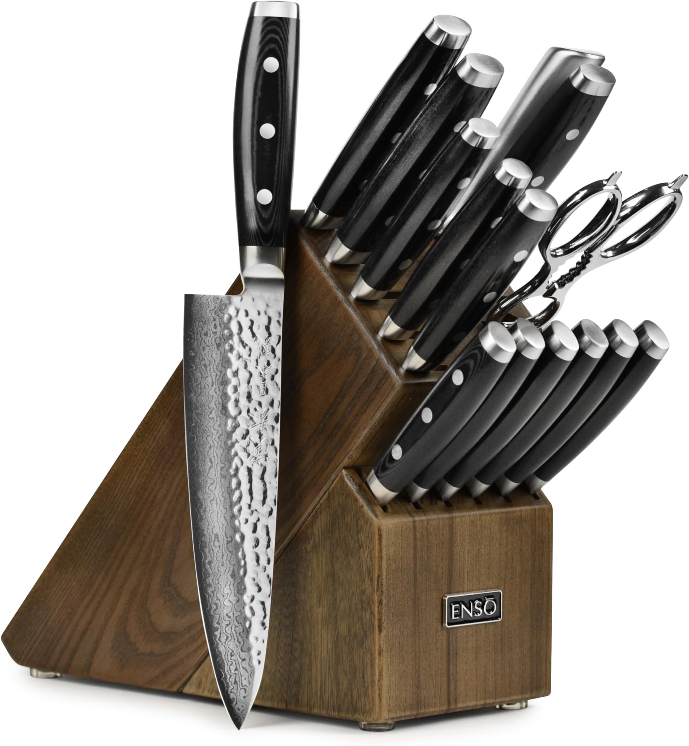 Amazon.com: Enso HD 16 Piece Knife Set - Made in Japan - VG10 Hammered ...