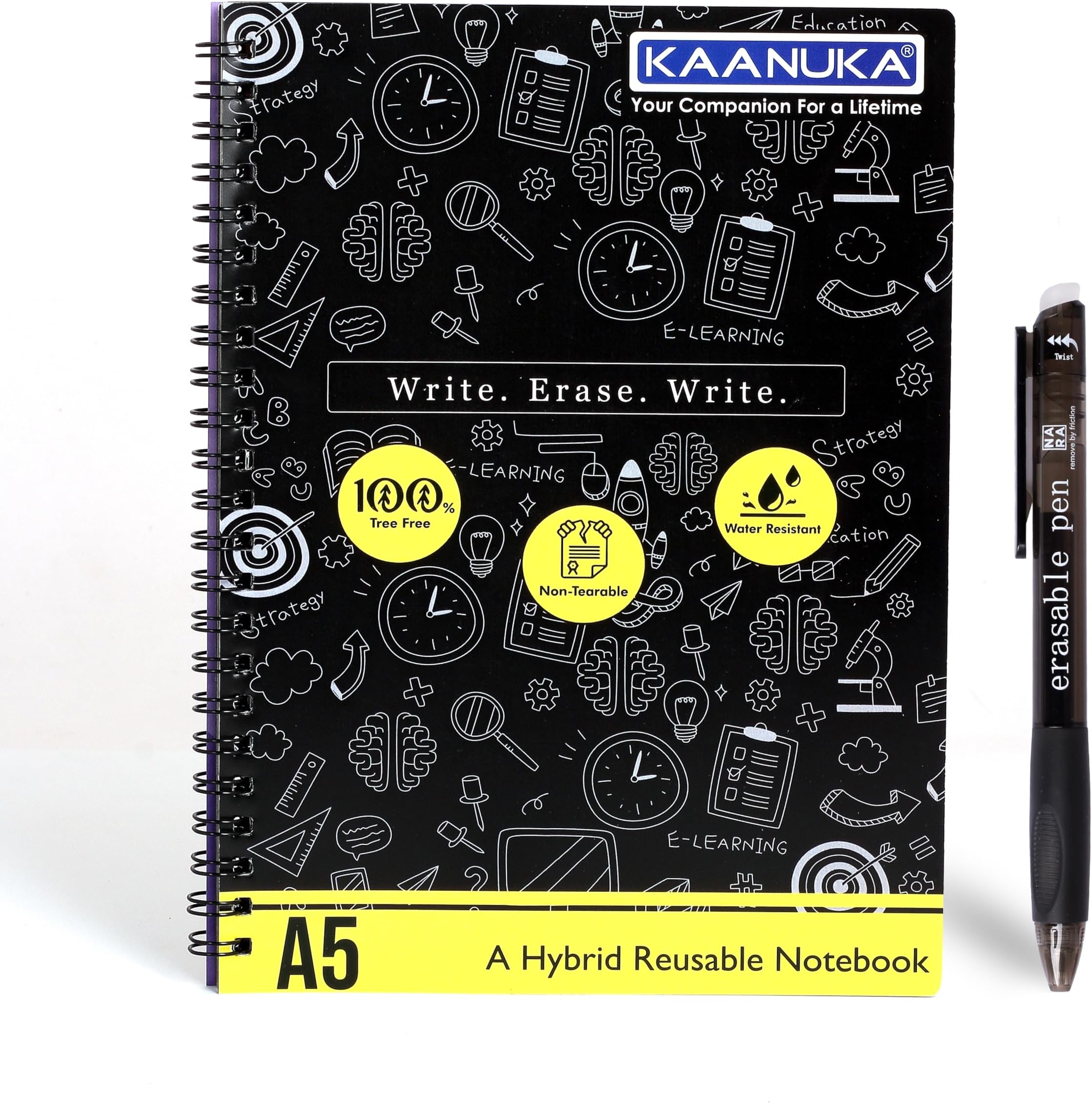 KAANUKA Smart A Hybrid Reusable Notebook Tree-Free Notebook With 1 ...