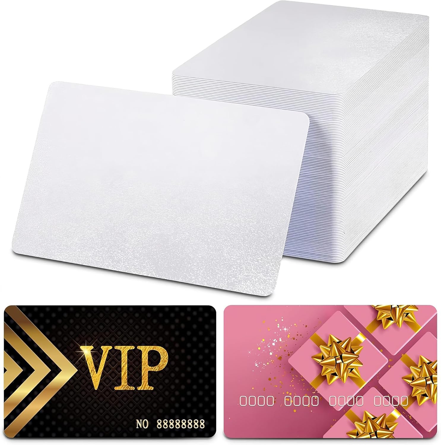 100 Pcs Sublimation Business Card Blanks – Double-Sided Sublimation Blanks for Printing of Logos ...