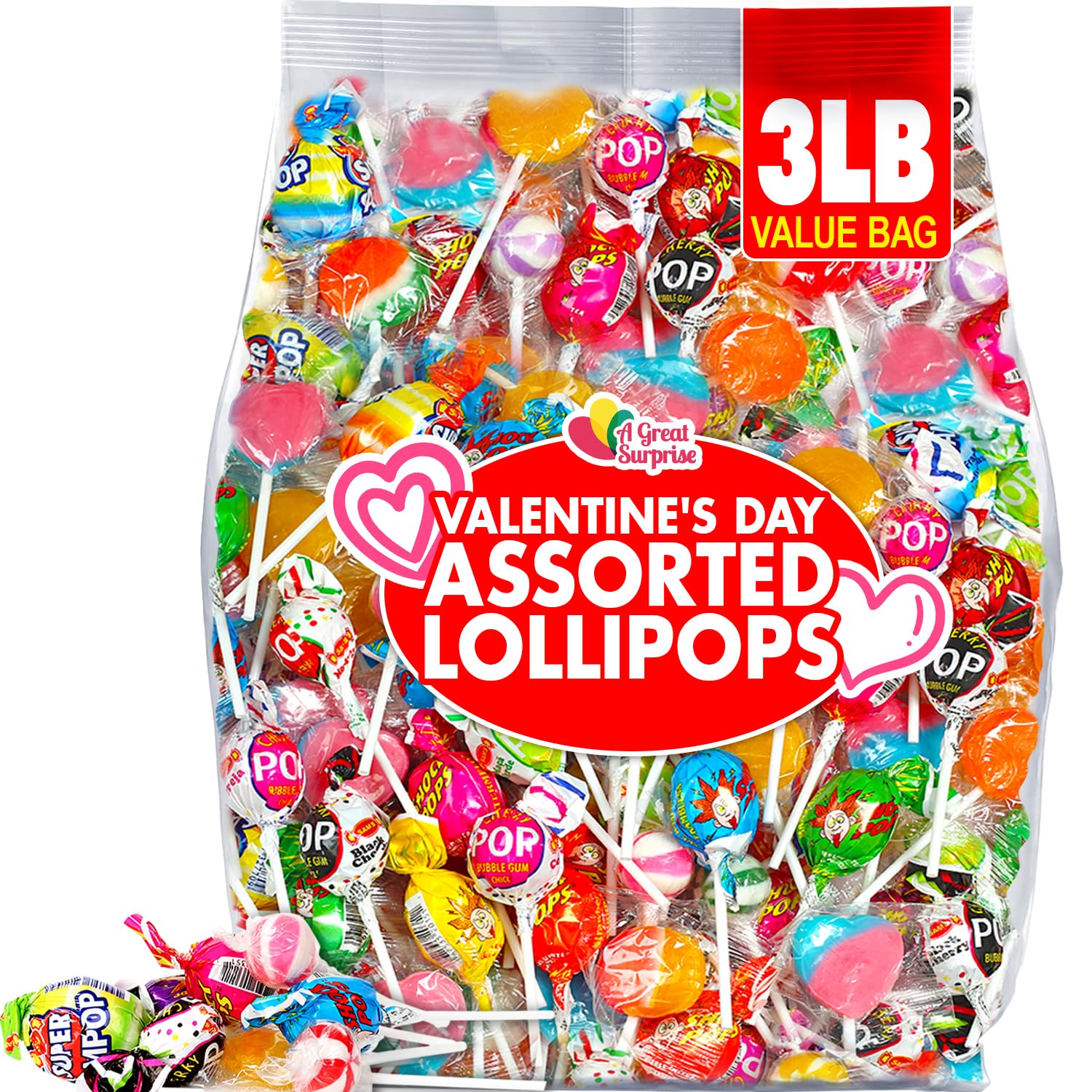 Amazon.com : Lollipops Individually Wrapped - 3 Pounds - Suckers and ...