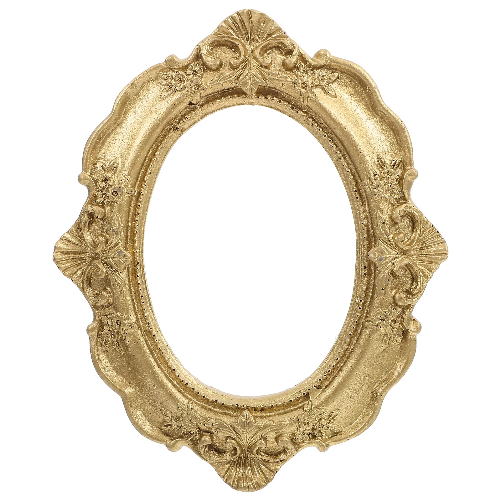 Amazon.com - TOVINANNA Mini Baroque Frame Retro Oval Photo Frame Tiny ...