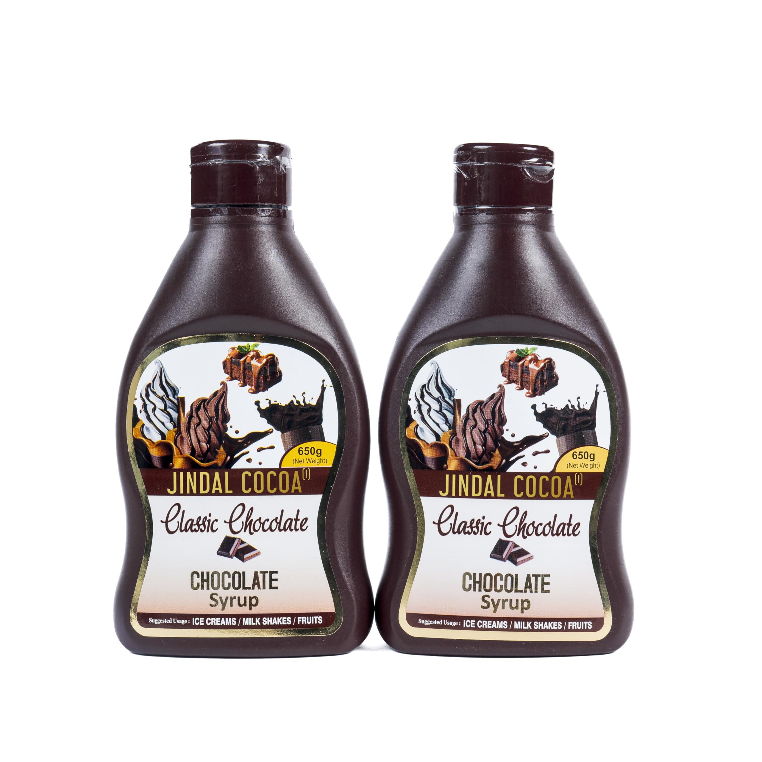 Jindal Cocoa Chocolate Syrup - 650g (Pack of 2) | No Malt & Cornstarch ...