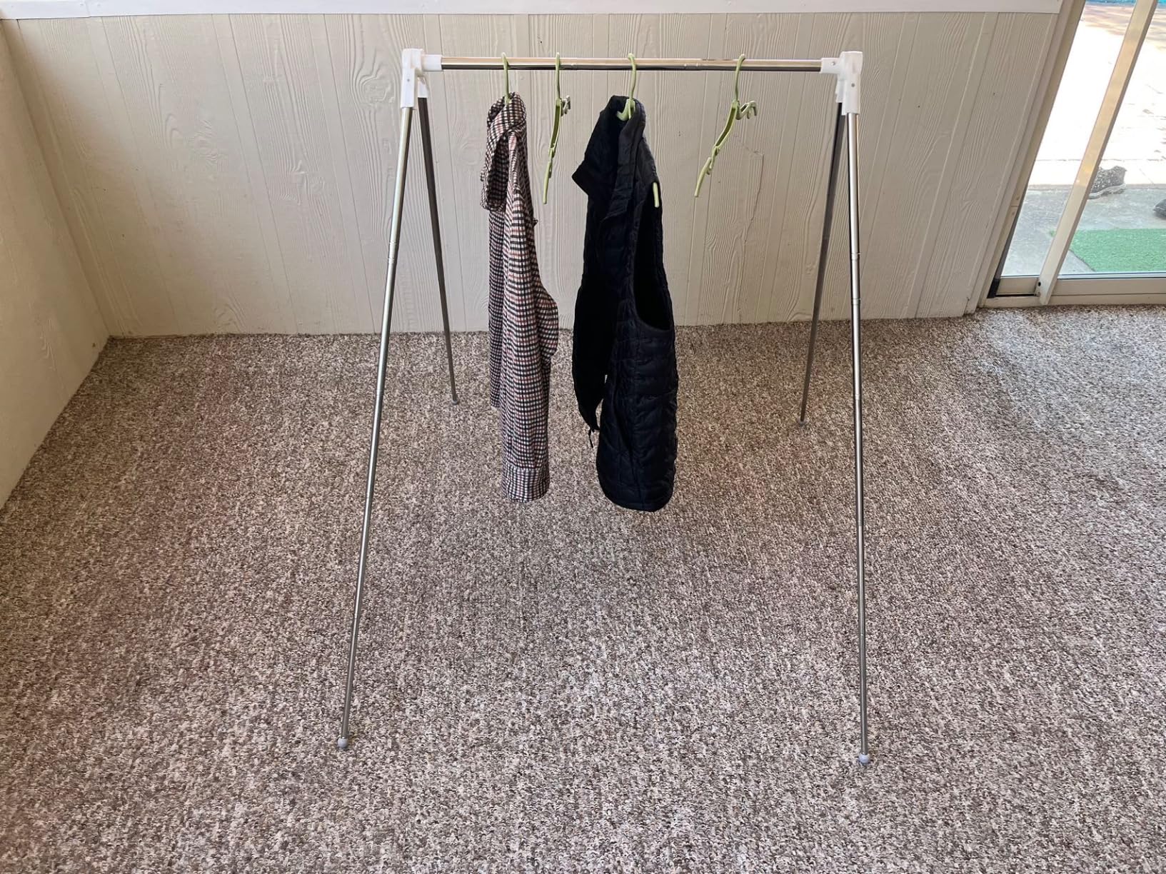 SYAMEET Travel Portable Garment Rack, Foldable Clothes Rack, Can be ...