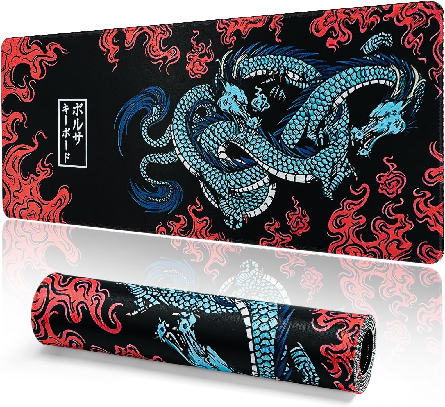 EFISH Gaming Mouse Mat Large Mouse Pad (31.5" x 11.8") Washable Laptop ...