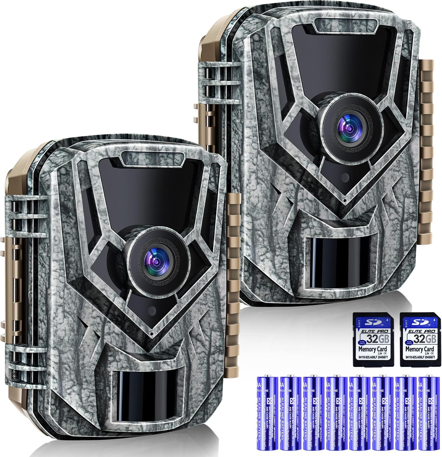 Amazon.com: Trail Camera 24MP 1296P, Game Camera with No Glow Night ...