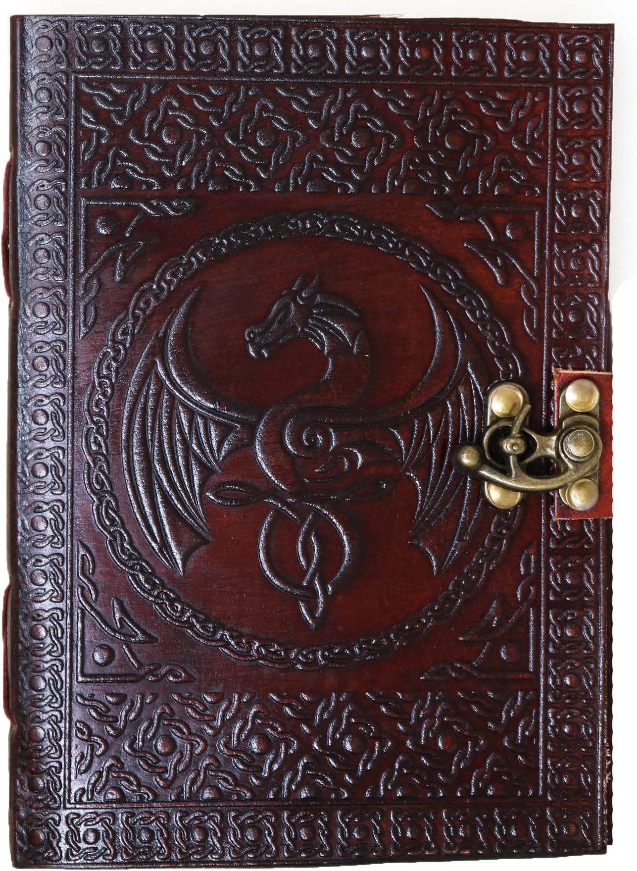 Amazon.com : DND Journal 3D Vintage Dragon Embossed Leather Cover ...