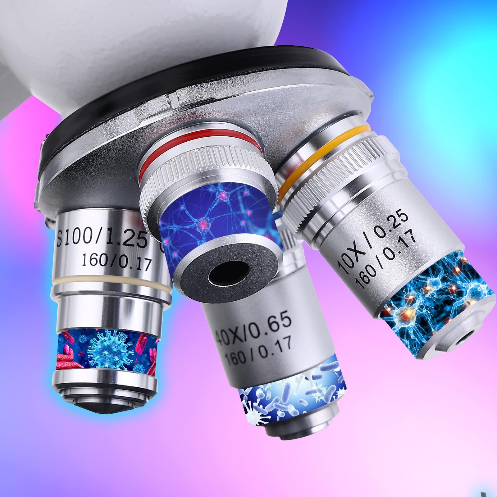 Snapklik.com : Poothoh Compound Trinocular Microscope, 40X-5000X ...