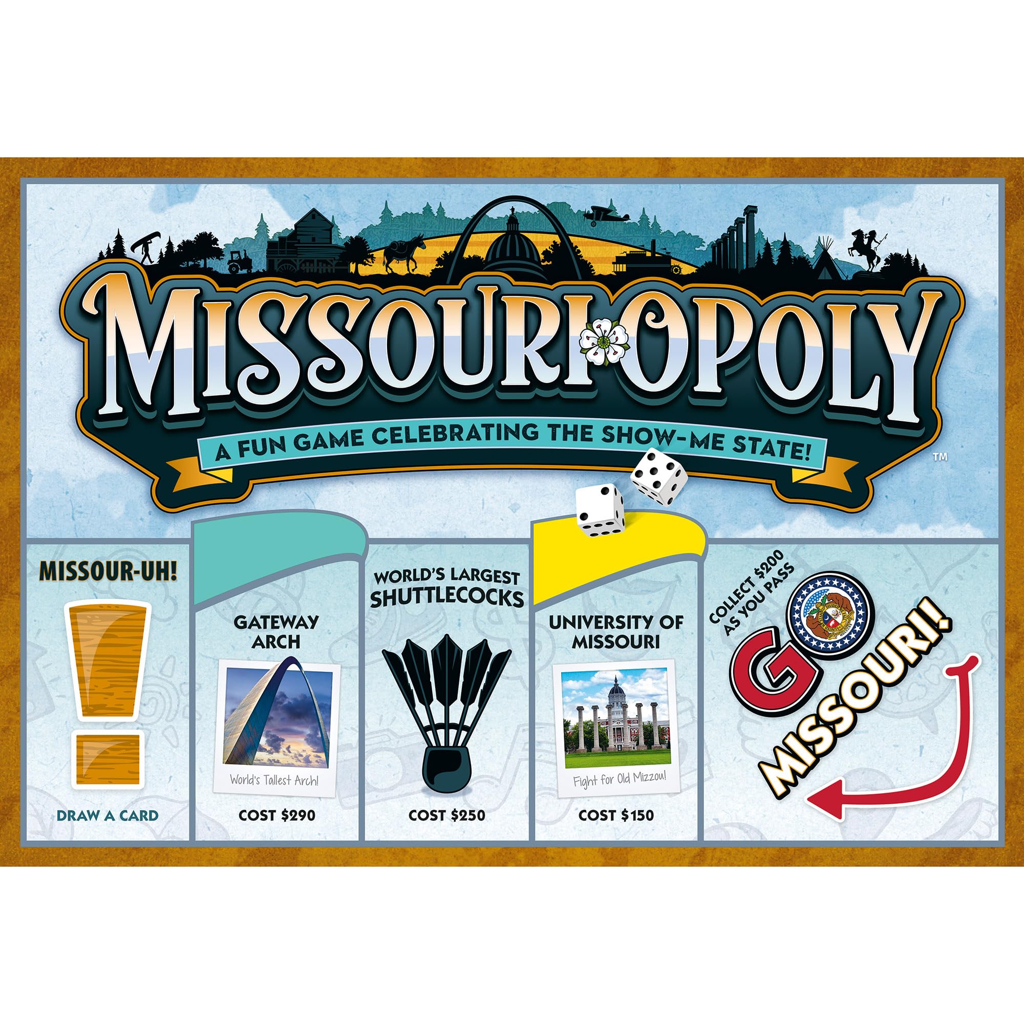 Amazon.com: Late For The Sky: Missouri-Opoly - State Themed Family ...