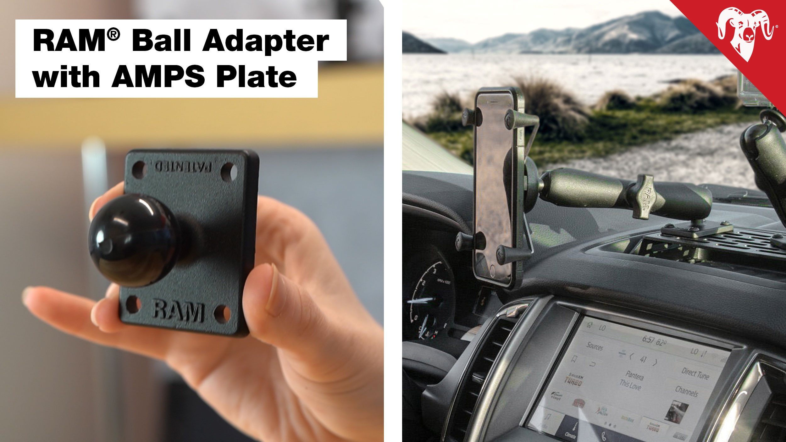Watch RAM Ball Adapter with AMPS Plate on Amazon Live