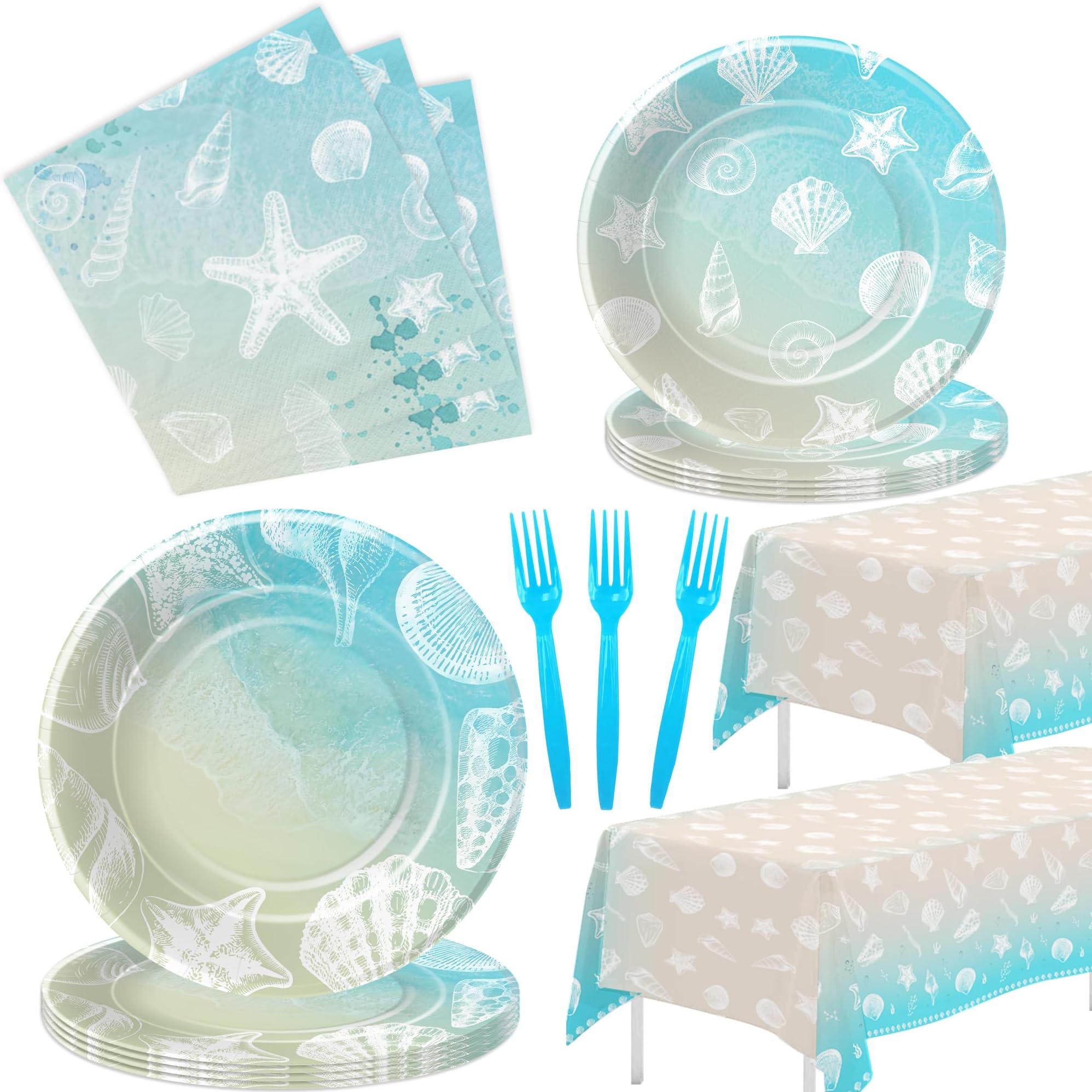 Amazon.com: HIPVVILD Seashell Beach Party Supplies, Beach Seashell ...