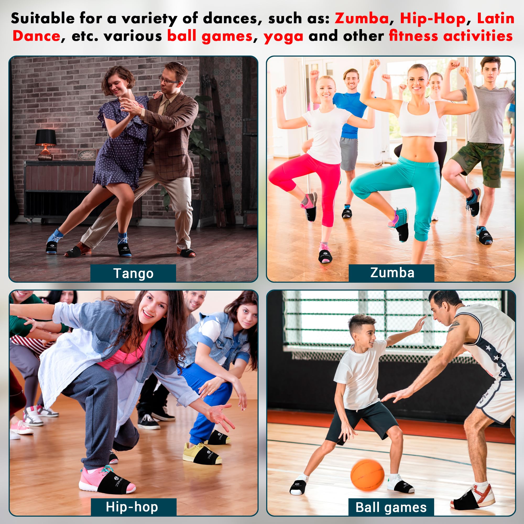 Snapklik.com : Dance Shoe Socks - Pivot Freely And Safely Twist On ...