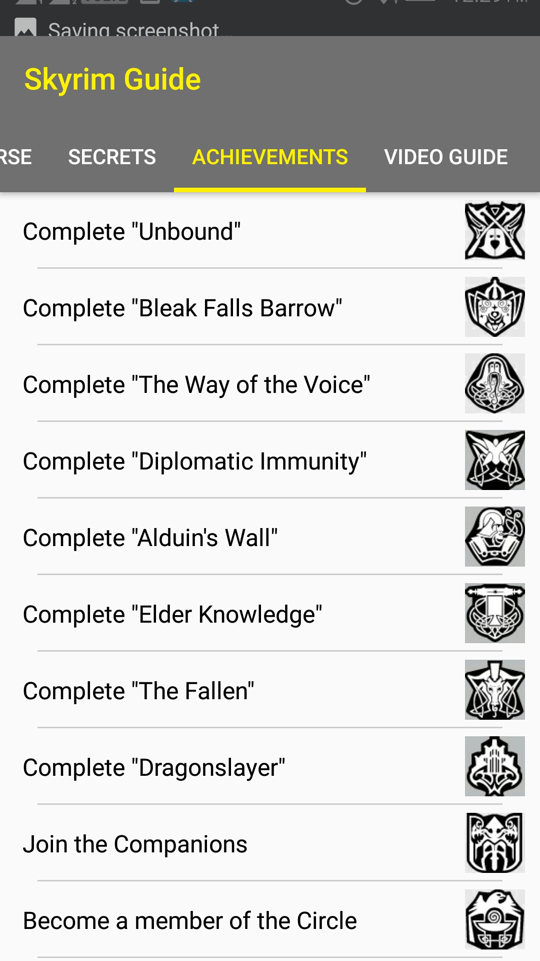 Guide for The Elder Scrolls V : Skyrim - App on Amazon Appstore