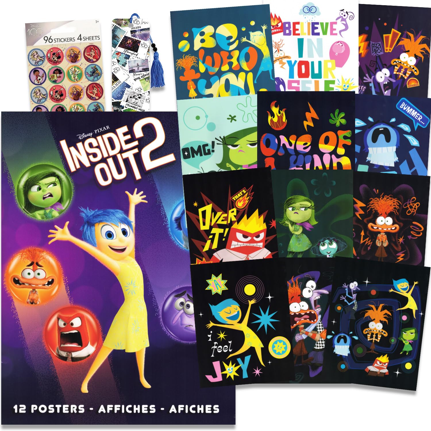Amazon.com: Inside Out Poster Book Super Set - Bundle with 12 Inside ...