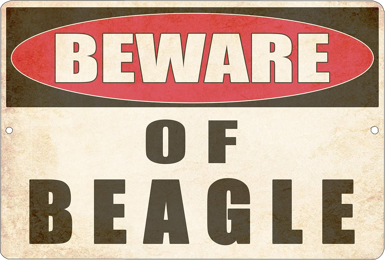 Amazon.com : Rogue River Tactical Beware of Beagle Dog Metal Tin Sign ...