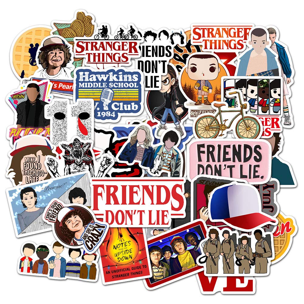 Stranger Things Sticker Pack of 50 Stickers Stranger Things TV Show ...