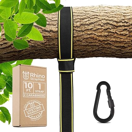 Amazon.com: Tree Swing Strap Hanging Kit – 10ft Strap, Holds 2800 lbs ...