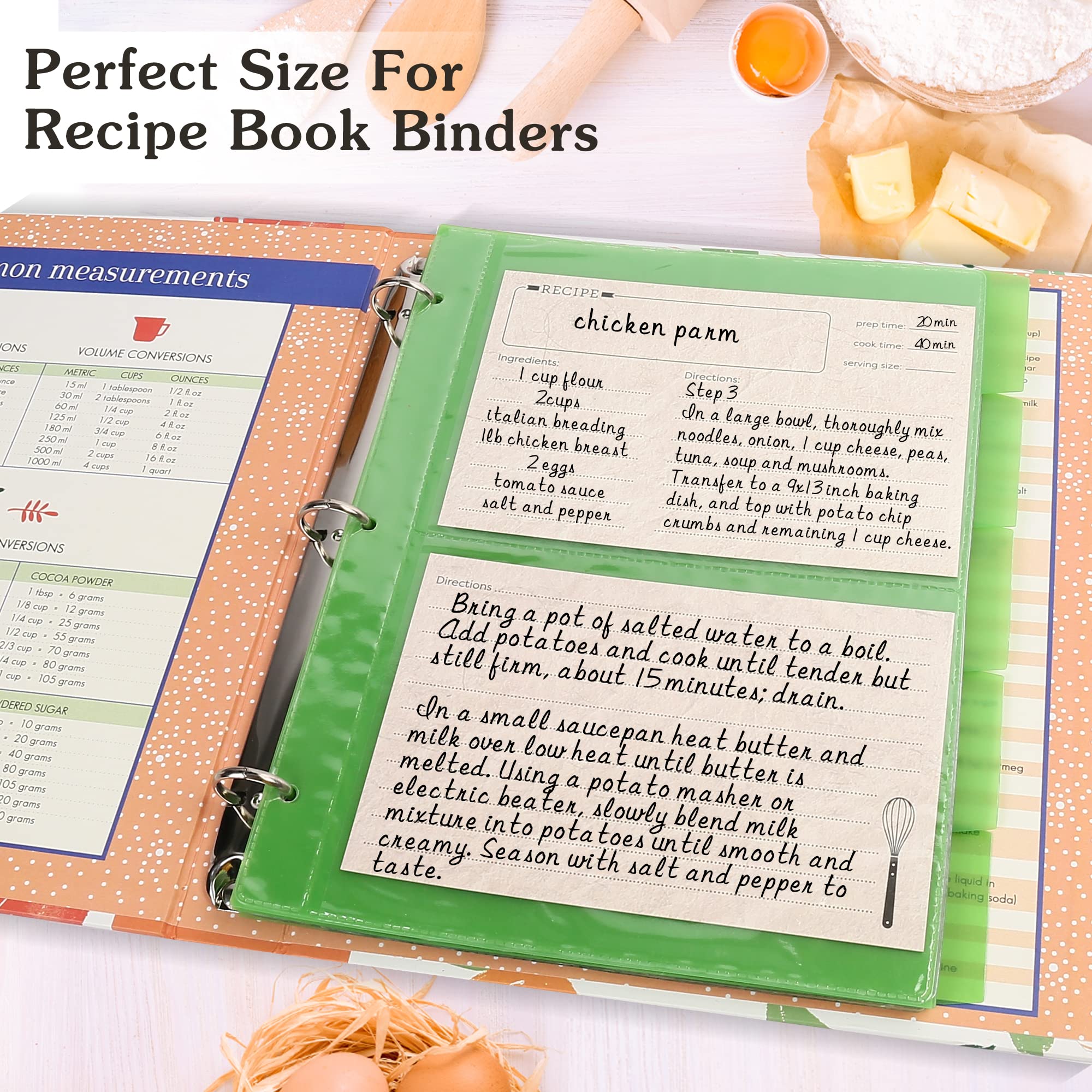 Snapklik.com : Recipe Cards, 4x6 Inch, 60 Count, Double Sided, Blank ...