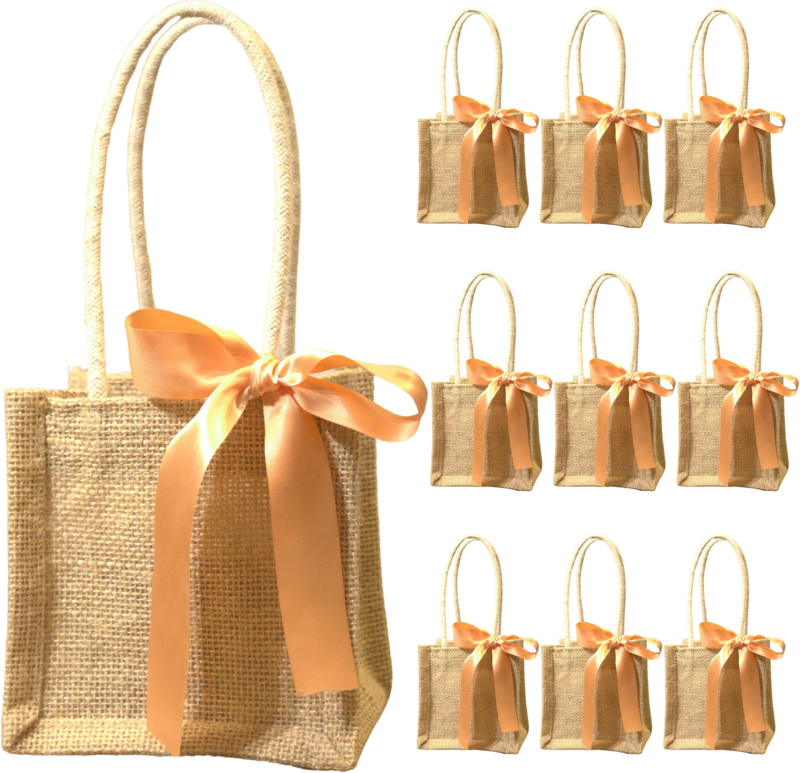 Prakriti Maitri 5/5/5 Inch Mini Gift Bags With Ribbon-Perfect Wedding ...