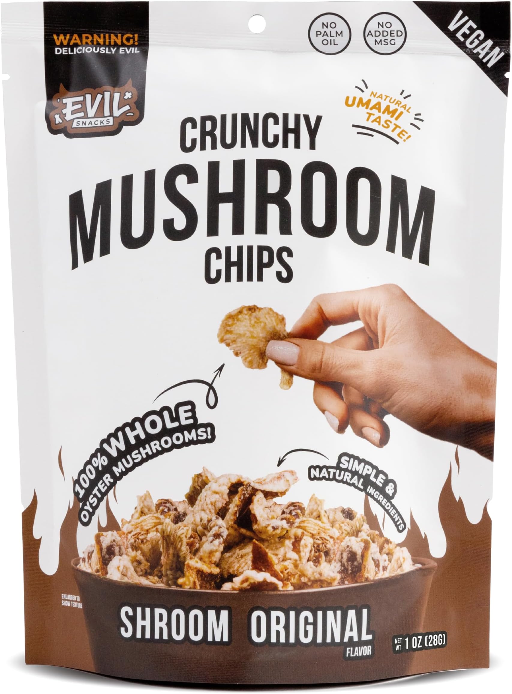 Amazon.com : Mushgarden Shiitake Mushroom Chips Original : Grocery ...