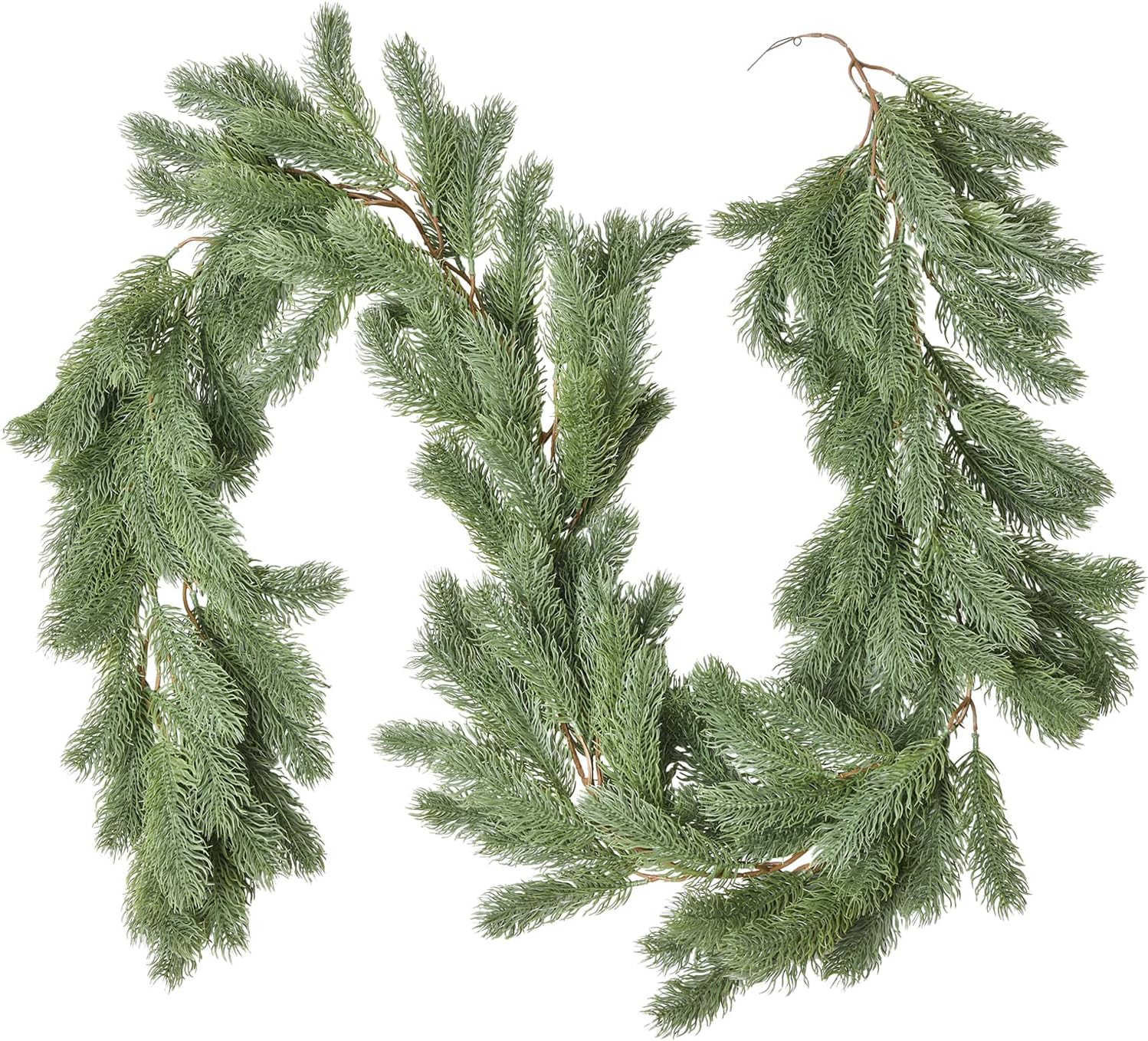 Amazon.com: Fomlily Pine Christmas Garland, 6Ft Christmas Greenery ...