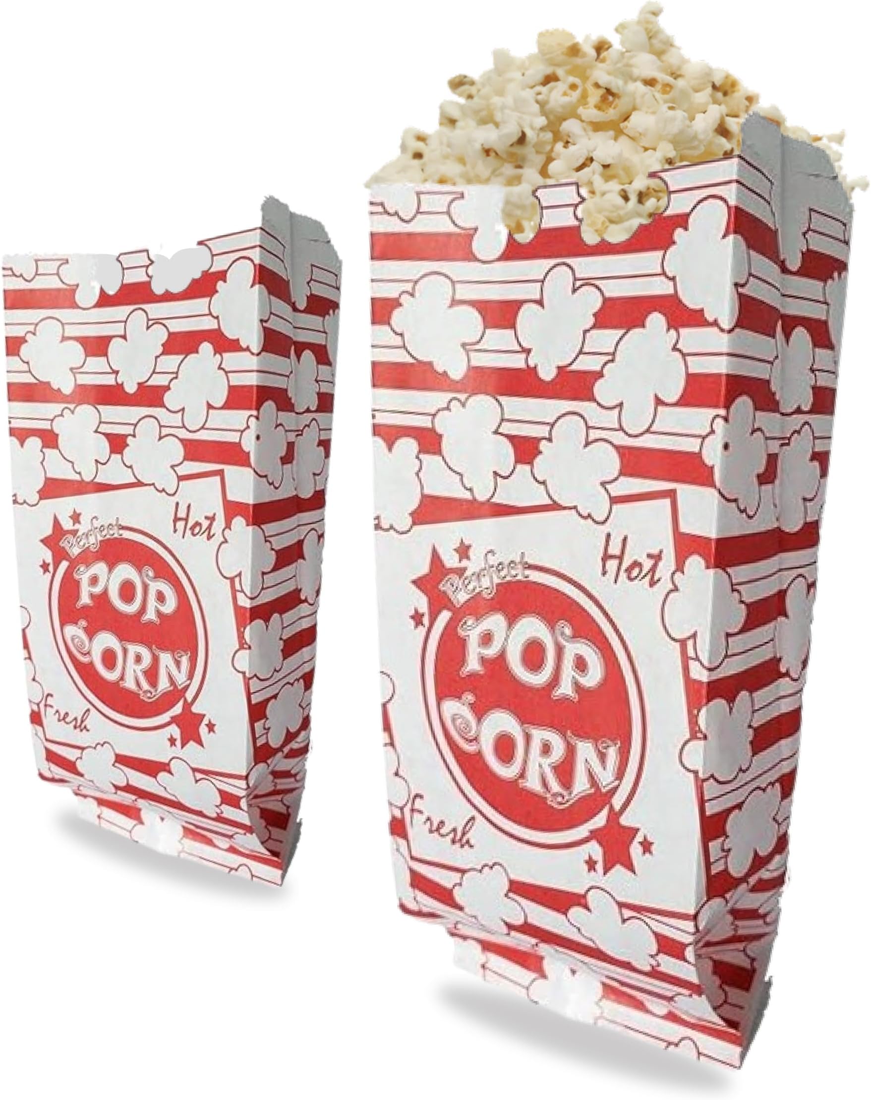 Amazon.com: MAQIHAN 100 Popcorn Bags Individual Servings - Plastic ...