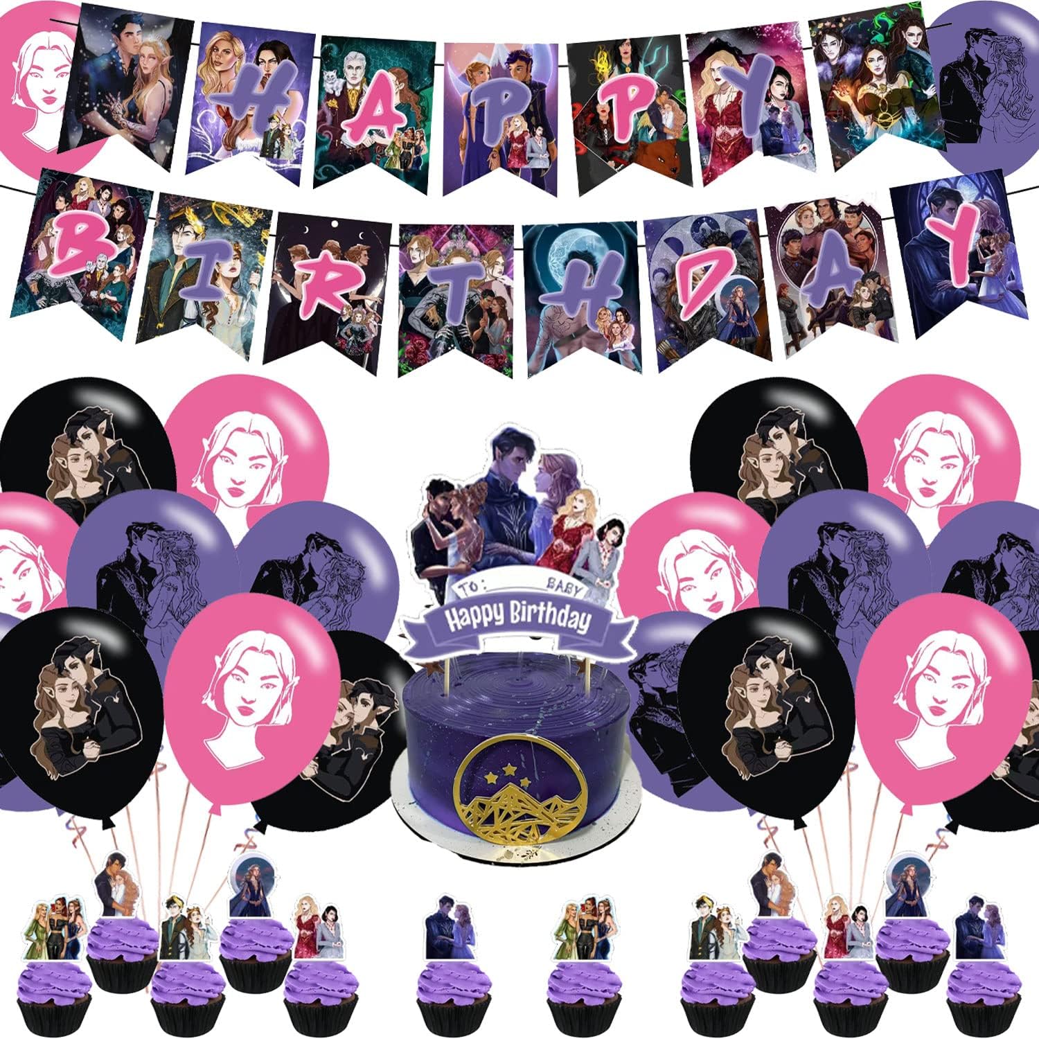 Amazon.com: Acotar Party Decorations,Birthday Party Supplies For Acotar ...