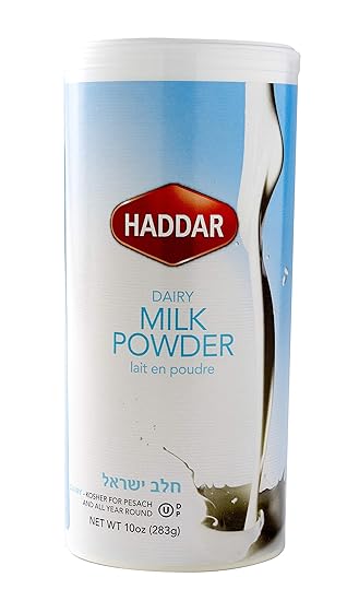 Amazon.com : Haddar Kosher Dairy Milk Powder, 10oz Resealable Canister ...