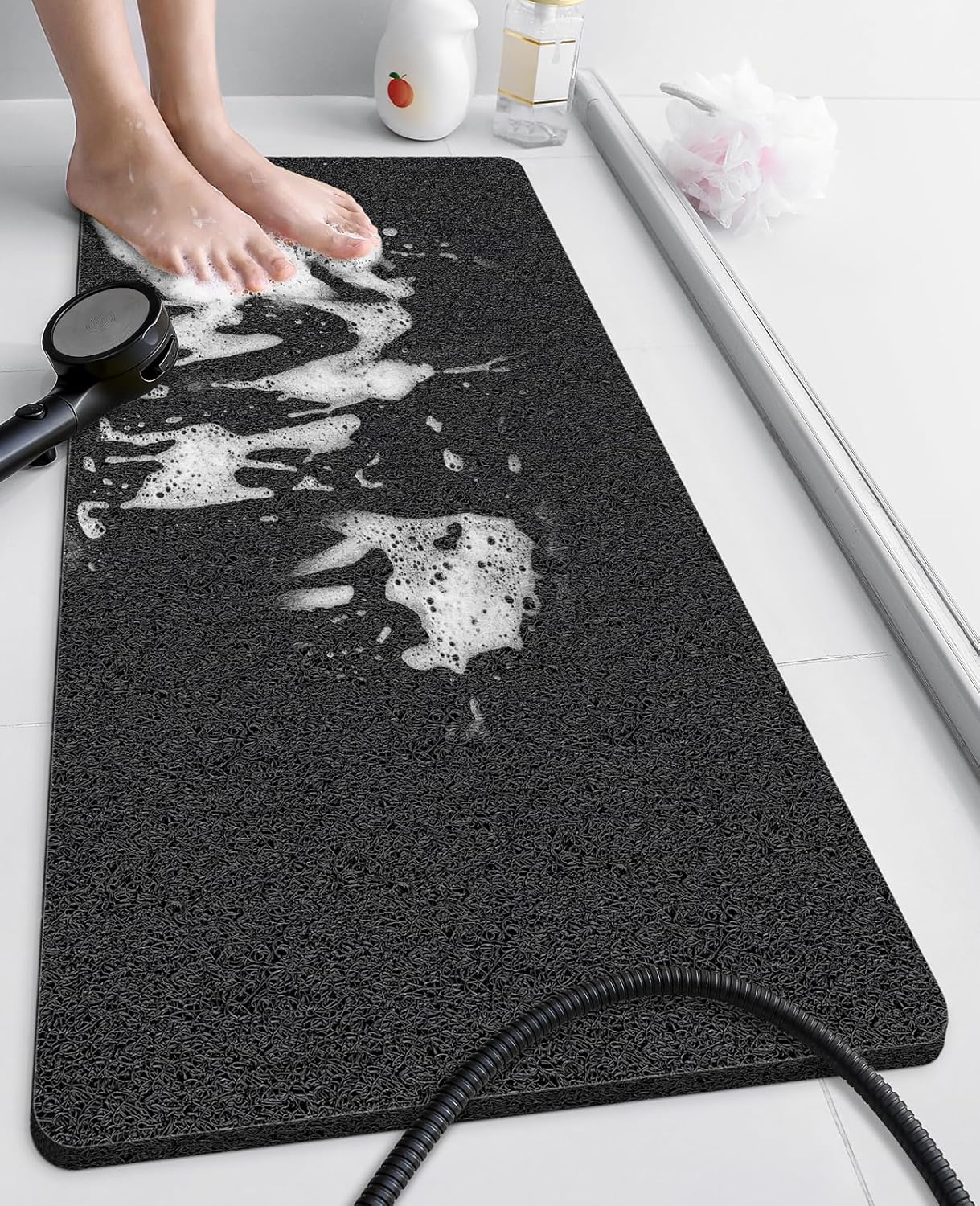 Amazon.com: OTHWAY Shower Mat Non Slip Without Suction Cups, Quick ...