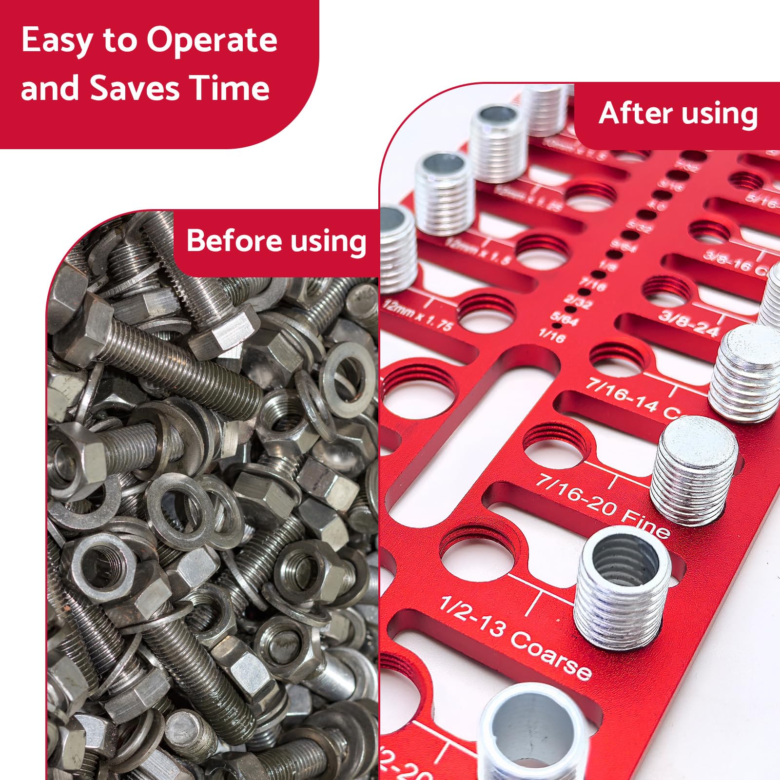 Snapklik.com : Nut And Bolt Thread Checker - 36 Thread Checker Standard ...