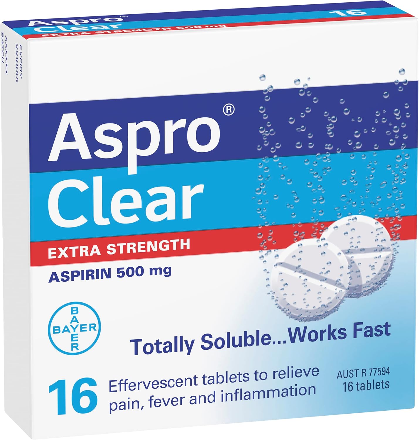Aspro Clear Extra Strength Pain Relief Tablets with Aspirin, Fast and ...