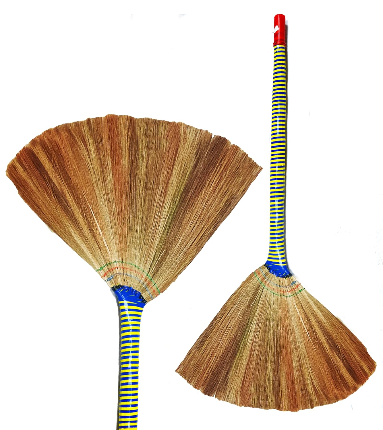 MS Diamond Less Dust Voluminous Burma Broom, Long Handle Broomstick for ...