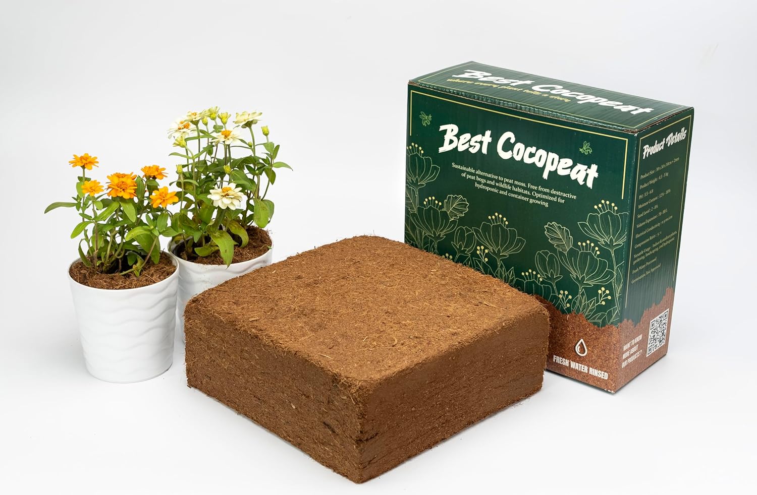 Amazon.com : Best Coco Peat - Premium Coconut Coir Pith 5Kg/11 Lbs ...