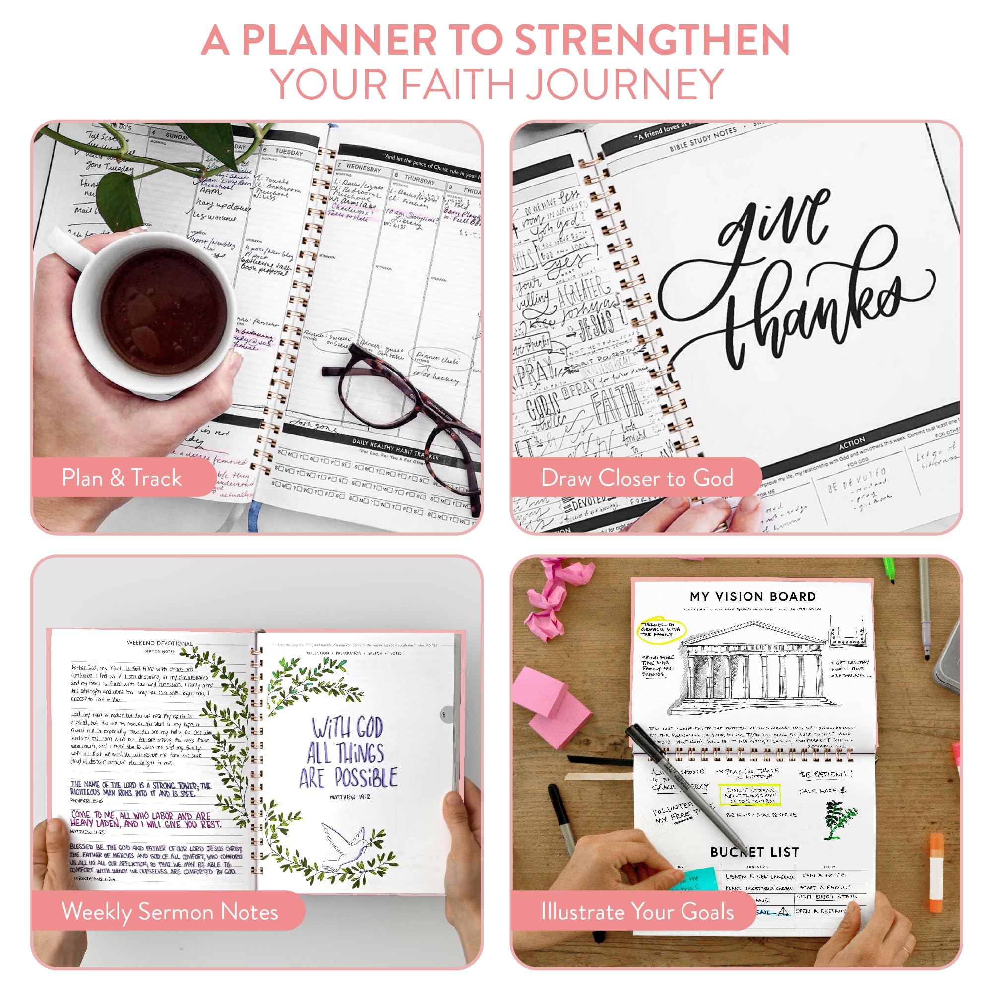 Snapklik.com : 2024 Christian Planner Bible Journal And Gratitude Book ...
