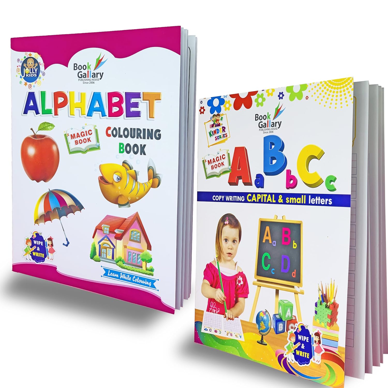 Book Gallery English Alphabet Coloring and Abcd Writing Practice Set ...