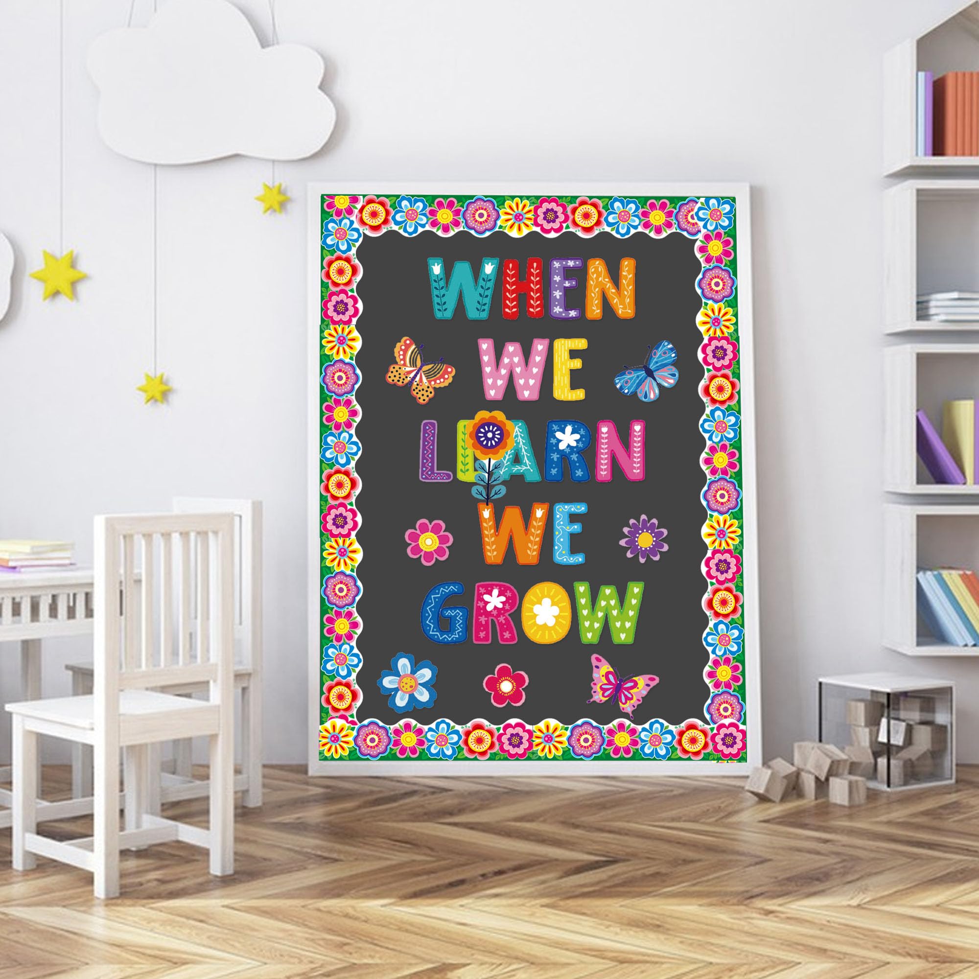 Snapklik.com : 58 Spring Bulletin Board - Flower Butterfly Plant ...