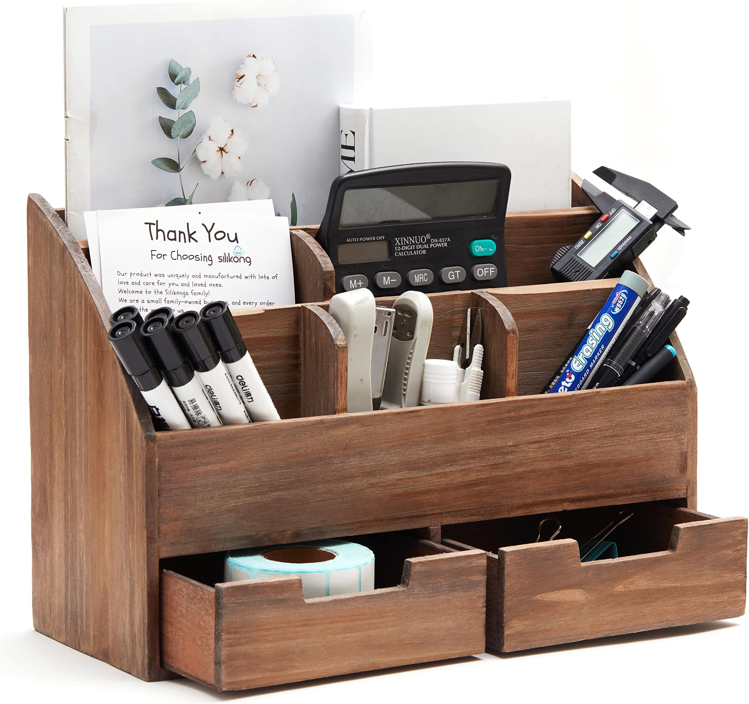 Amazon.com : Executive Office Solutions Vintage Rustic Wooden Office ...