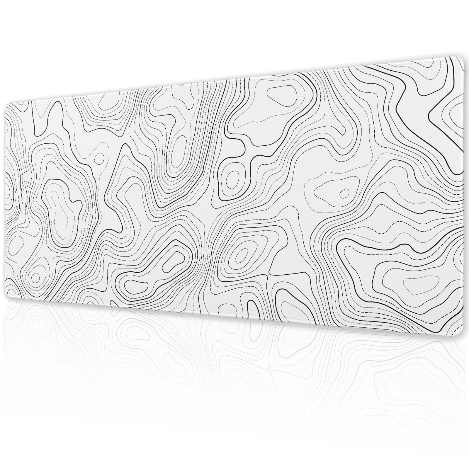 Amazon.com : Topographic Map Minimalist Gaming Mouse Pad Desk Mat XL 31 ...