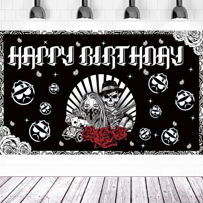Buy Cholo Party Decorations,Large 71x43in Happy Birthday Cholo Backdrop ...