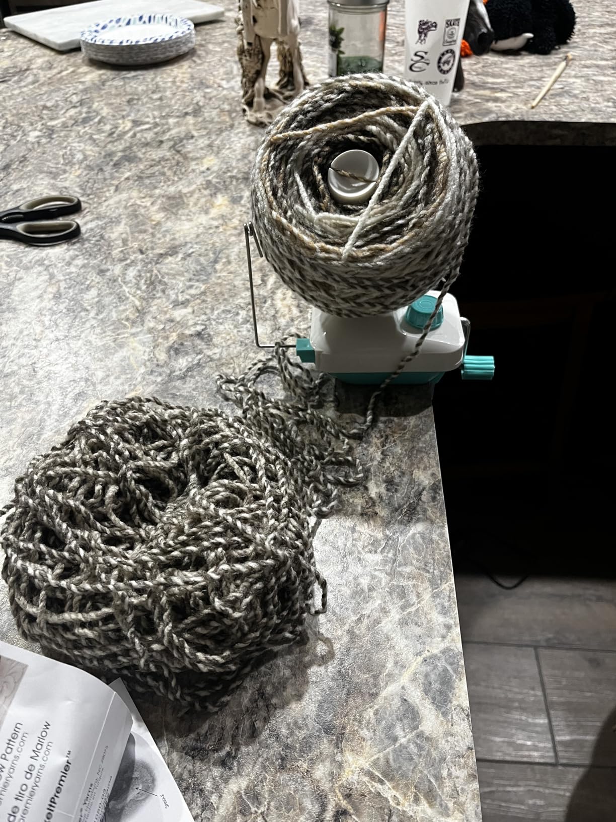 $4/mo - Finance Yarn Ball Winder Hand Operated Winding Wool Winder ...