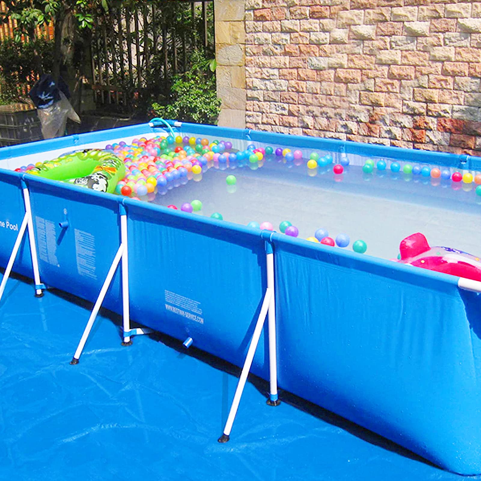 Snapklik.com : 2 Pcs Heavy-Duty Pool Ground Cloths - 6.5ft X 9.8ft ...